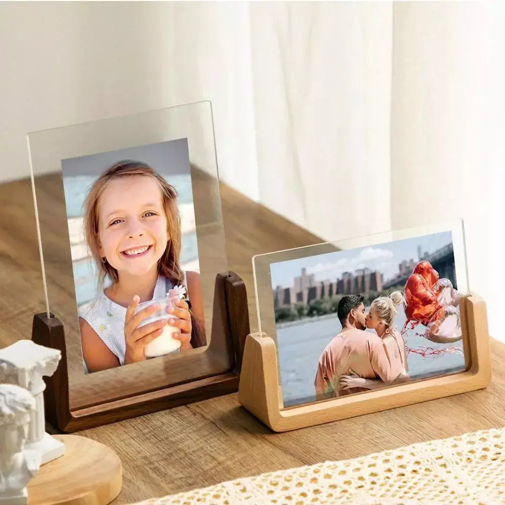 Porta-Retrato Personalizado em Madeira/Acrílico – Chique Home